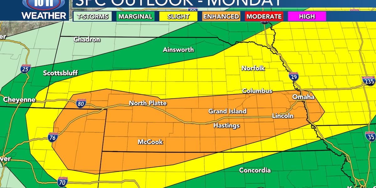 Severe storms, heavy rain possible Monday night; More severe storms ... Severe storms, heavy rain possible Monday night; More severe storms ...